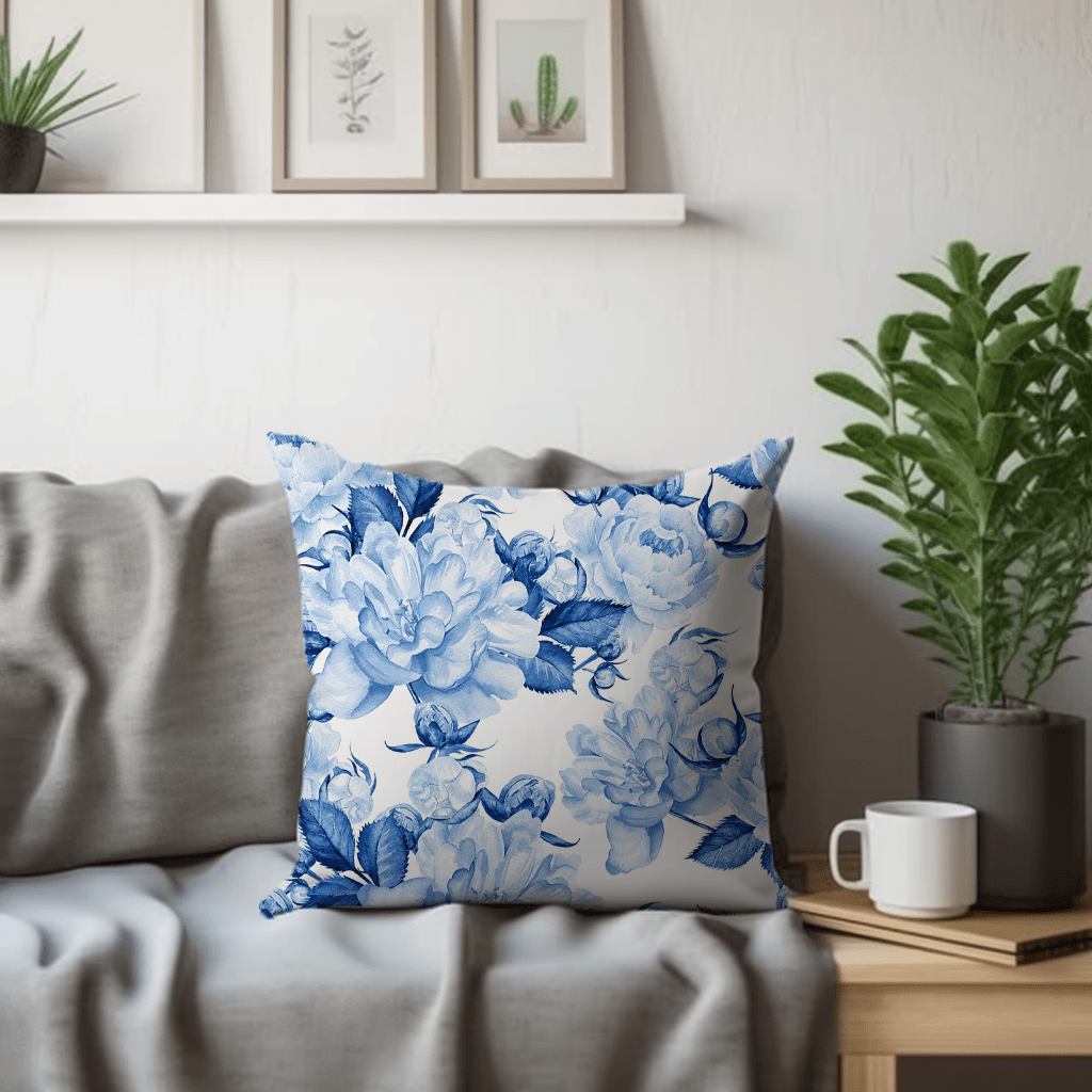 Blue Roses Scatter Cushion - Gifts and Decor by Anni